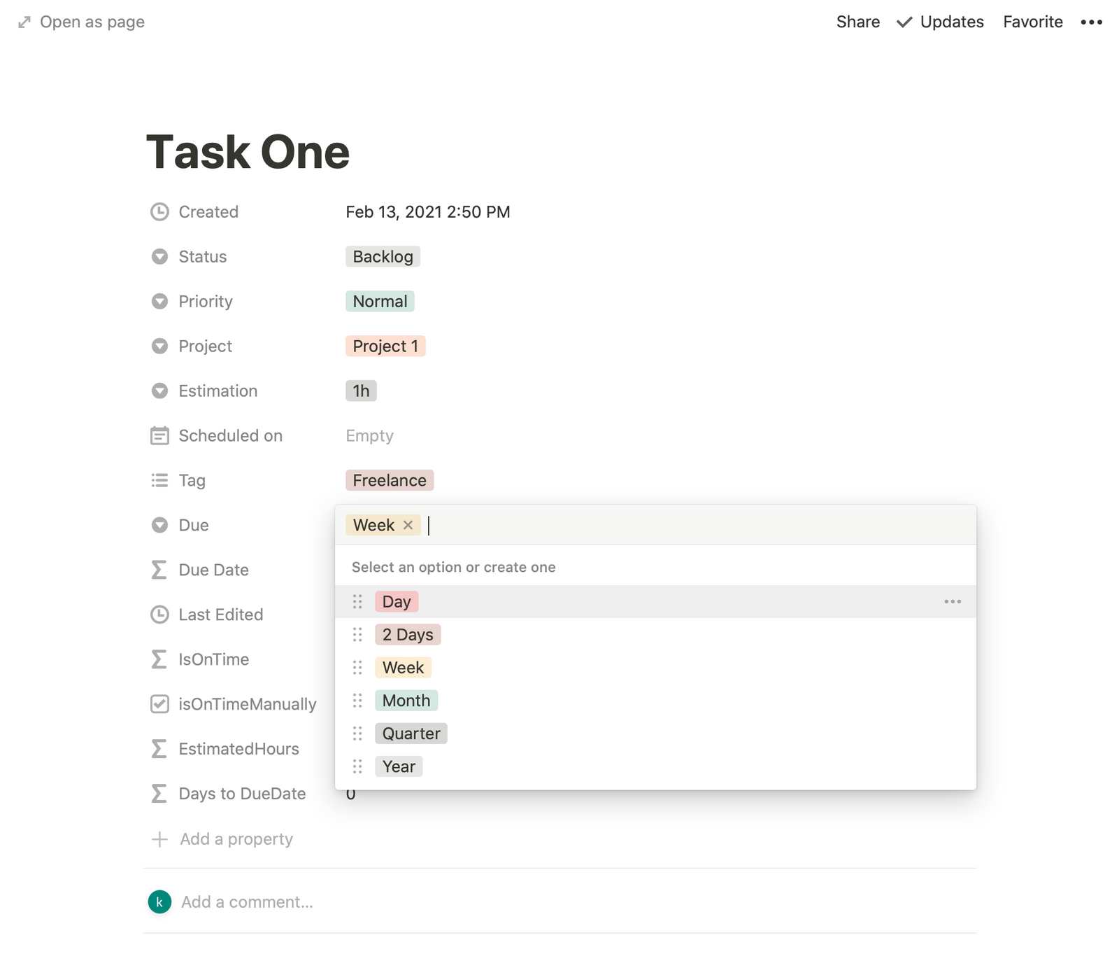 Notion Task and Project Management Template